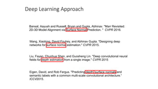 Surface Normal Prediction using Hypercolumn Skip-Net & Normal-Depth | PPT