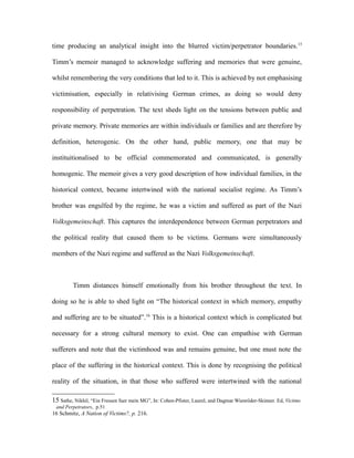 German suffering and victimhood during the Second World | DOC