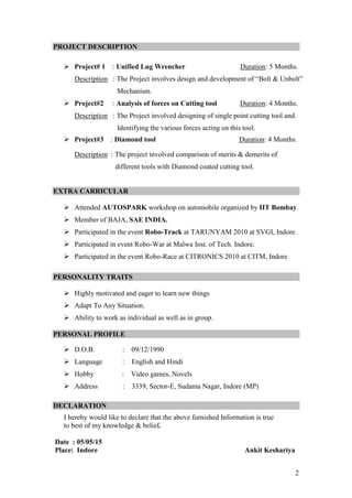 Ankit cv | PDF