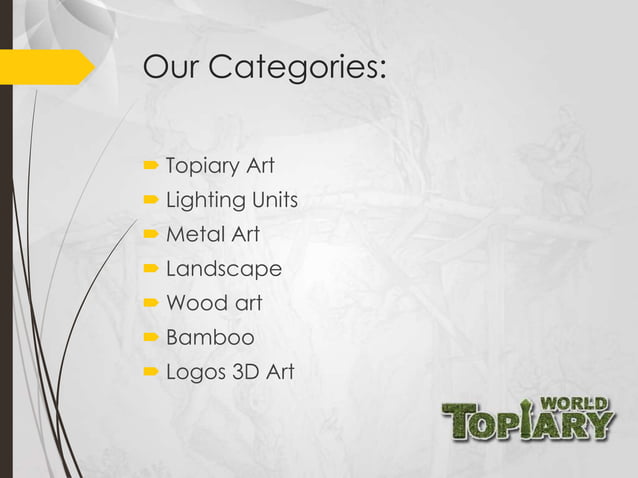 Topiary World Egypt | PPT