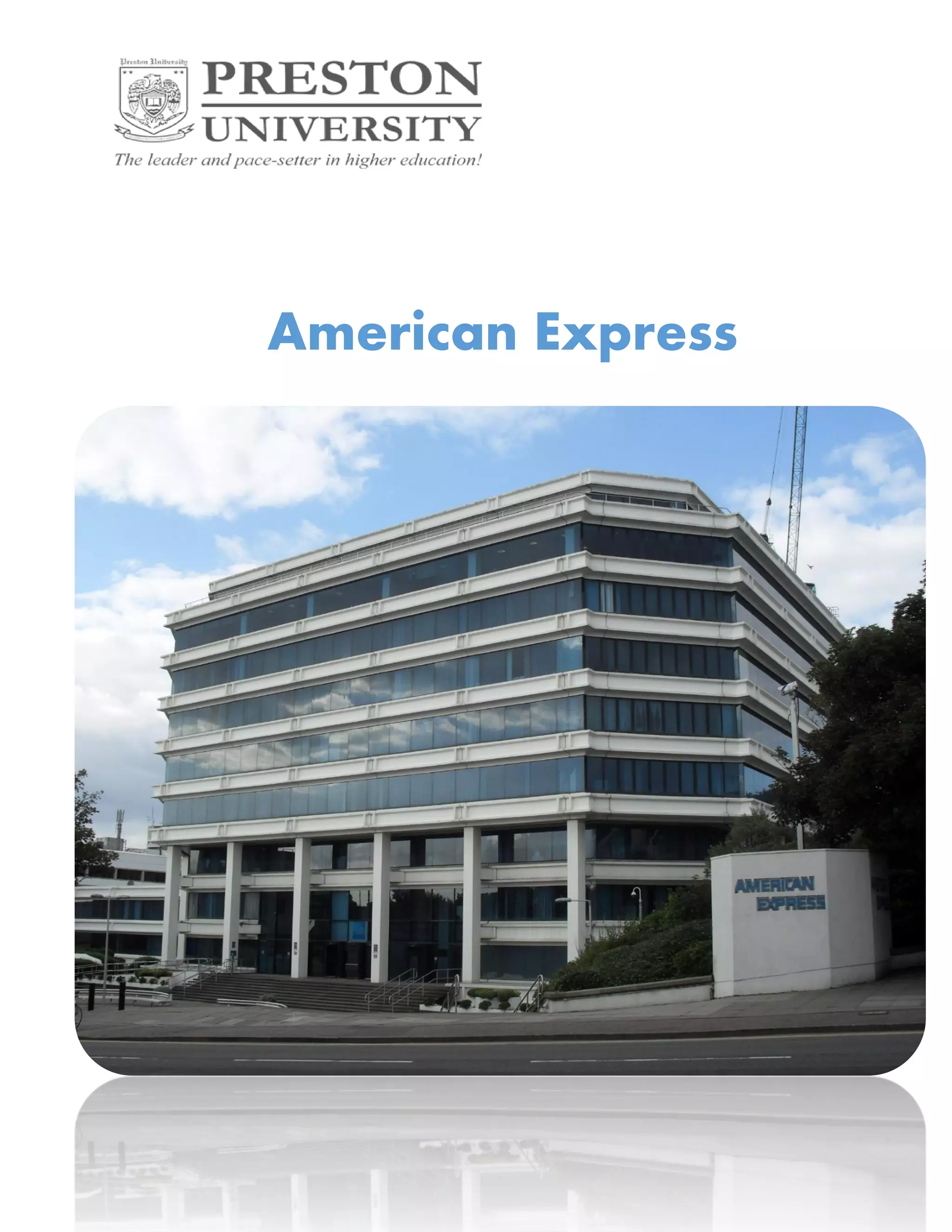 American Express company Analysis | PDF