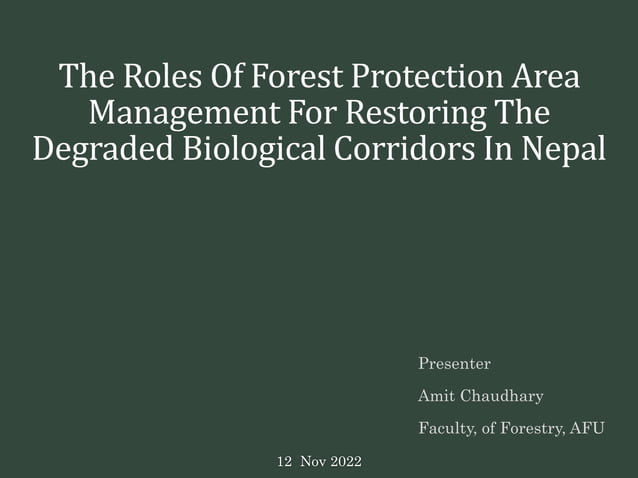 The role of Forest Protection Area management in restoring degraded ...