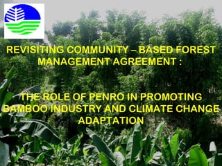 Cbfm and bamboo industry | PPT