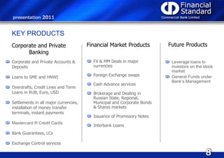 Financial Standard (Commercial Bank) | PPT