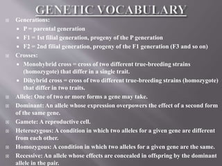 PRINCIPLES OF INHERETANCE- MENDELIAN LAWS | PPTX