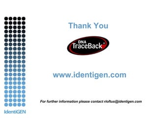 CBGW Identigen Ronan Loftus | PPT