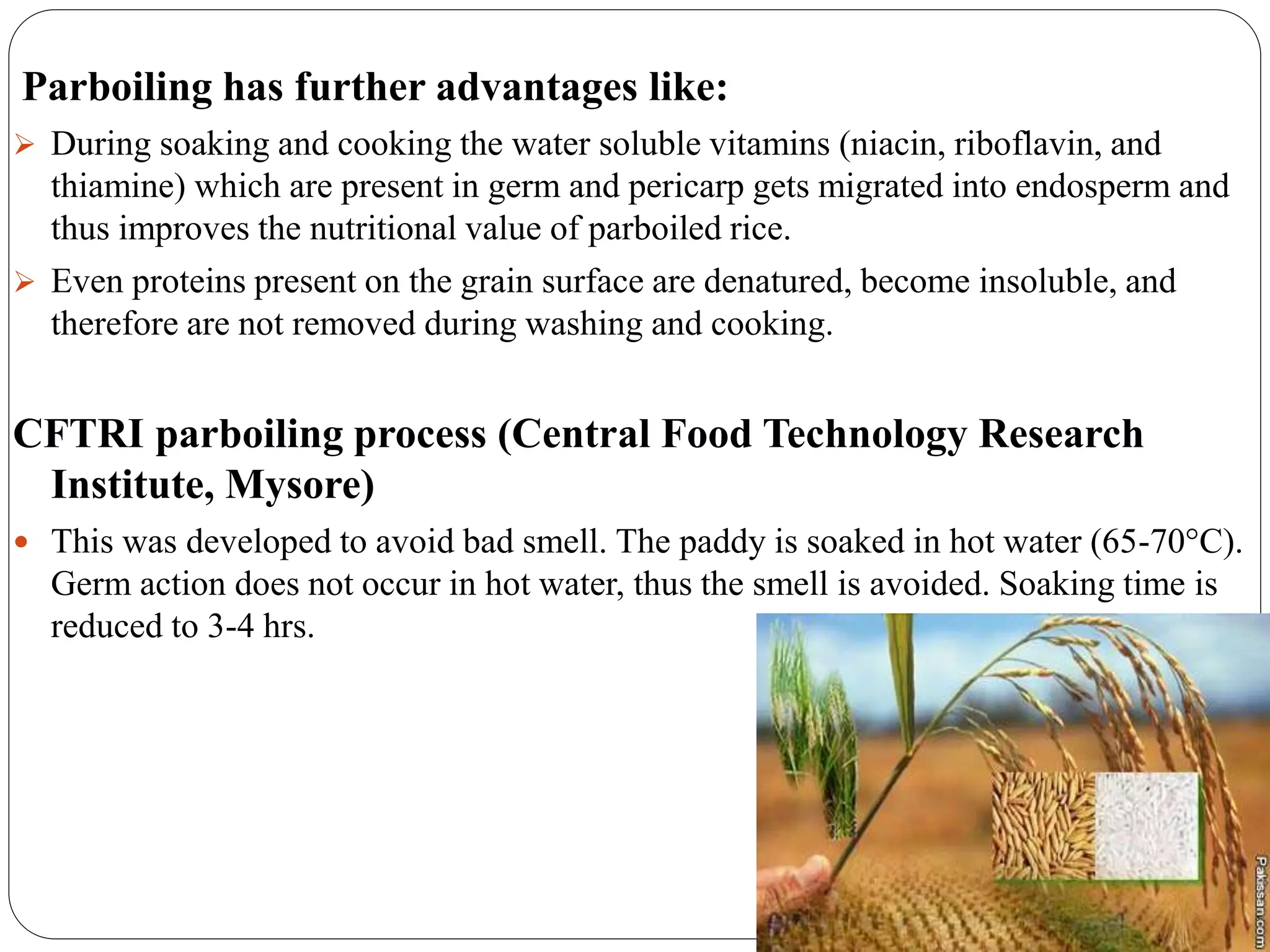 PROCESSING OF RICE - FOOD TECH | PPTX