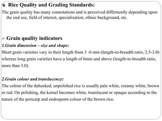 PROCESSING OF RICE - FOOD TECH | PPTX