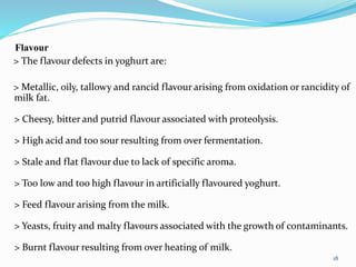 Judging of fermented milk products | PPTX