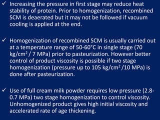RECOMBINED SWEETENED MILK | PPTX