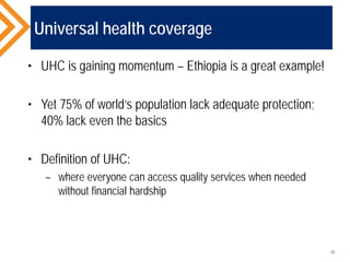 Community Based Health Insurance as a Pathway to Universal Health ...