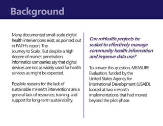Scaling Mobile Community-Based Information Systems | PPT