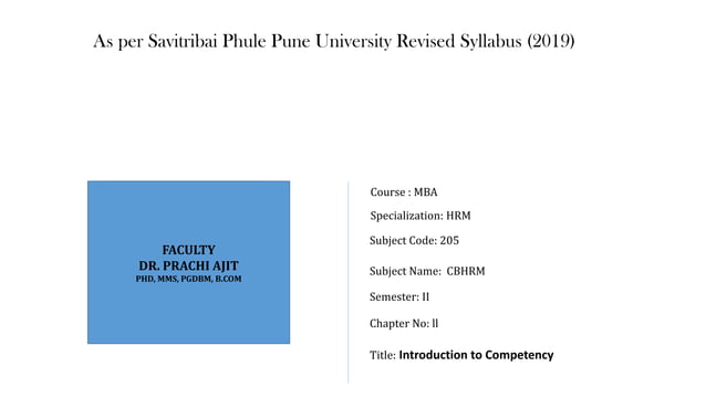 CBHRM Unit II-Introduction to Competency.pdf | Business | Business and ...
