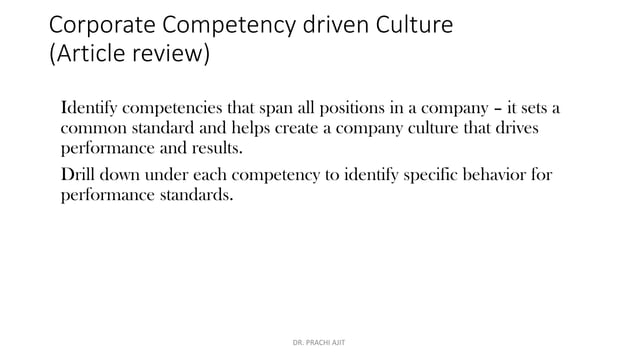 Competency Driven Career and Culture.pdf | Career Planning | Careers