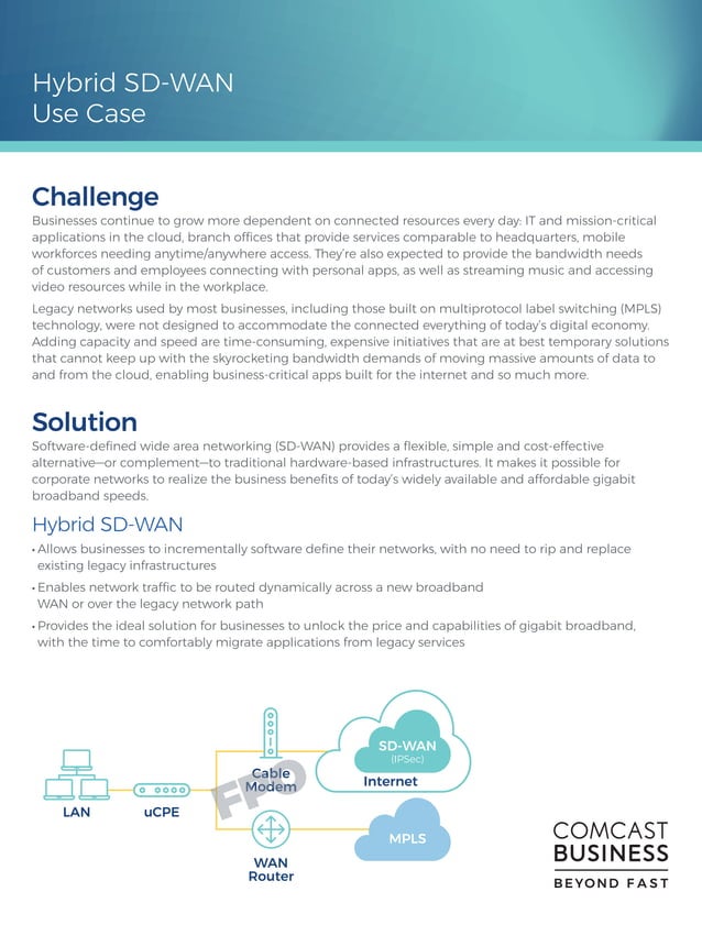 Hybrid SD-WAN... | PDF