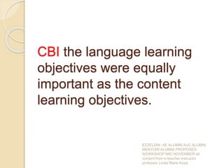 Cbi content based instruction | PPT