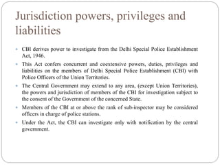 Central Bureau of Investigation (CBI) | PPTX