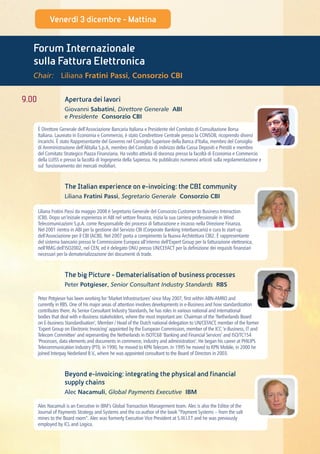 CBI 2010 - Programma | PDF