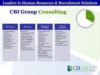 CBI Group Overview 2011 | PPT