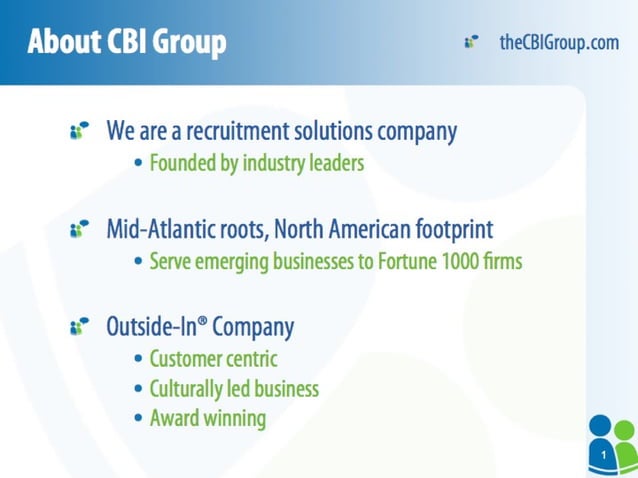 CBI Group Story - I can help you | PPT