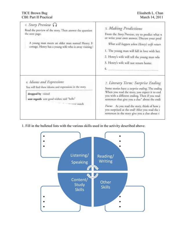 CBI Part II Worksheet | DOCX | Homework and Study | Education