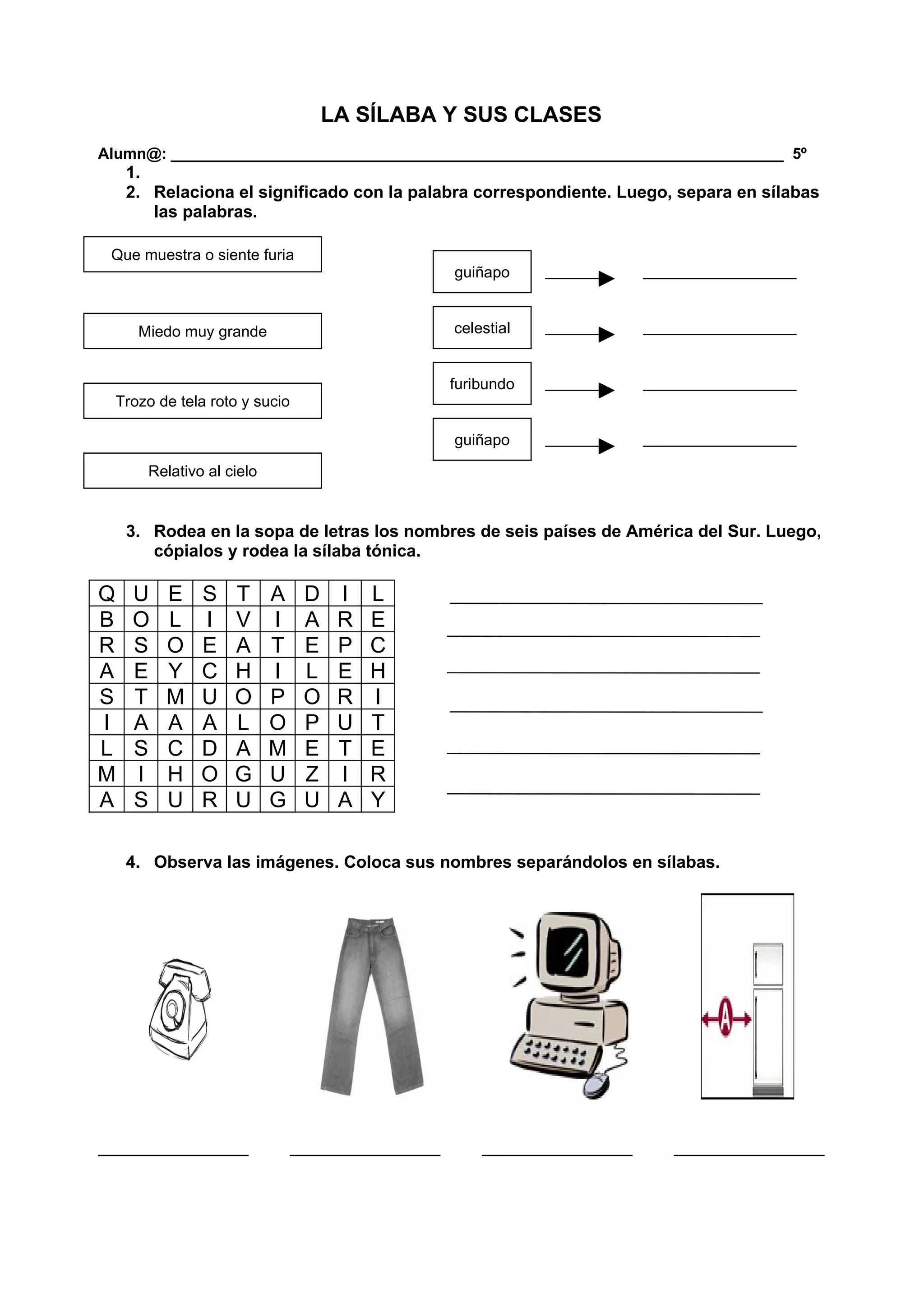 La silaba y sus clase | PDF