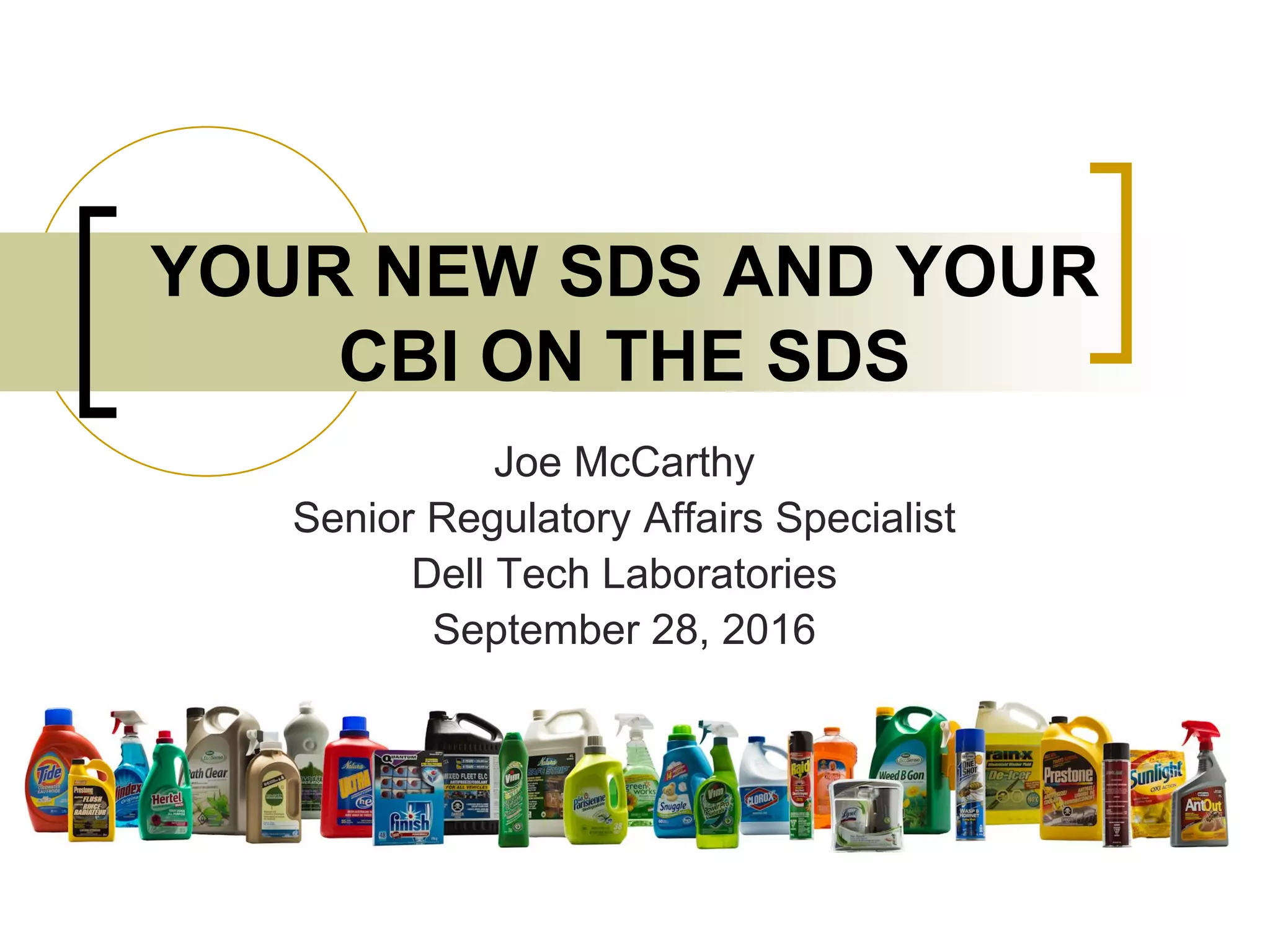 Your SDS and CBI Claims | PPT