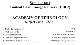 Content Based Image Retrieval | PPTX