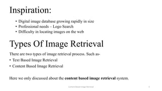Content Based Image Retrieval | PPTX
