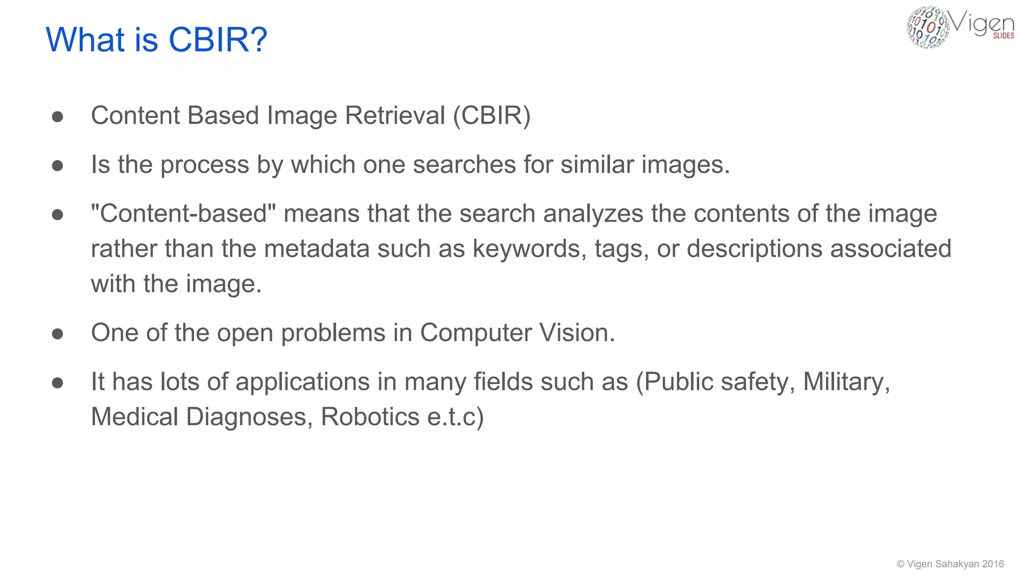 CBIR by deep learning | PPT