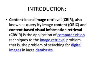 Content Based Image Retrieval | PPT