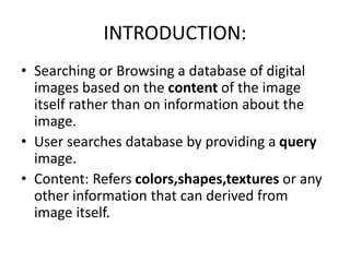 Content Based Image Retrieval | PPT