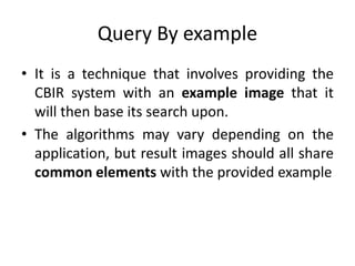 Content Based Image Retrieval | PPT