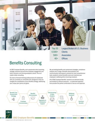 CBIZ Employee Benefits Breadth of Services | PDF