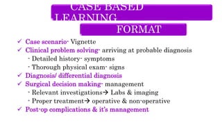 CASE BASED LEARNING- Introduction | PPT
