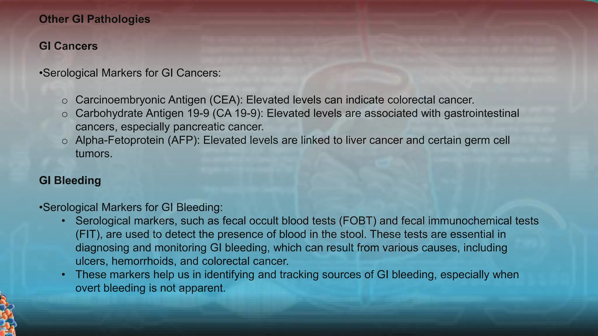 Markers of GI pathology.pptx