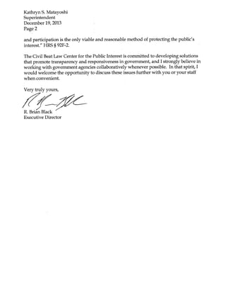 Cb law center letter | PDF