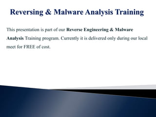 Reversing malware analysis training part4 assembly programming basics ...