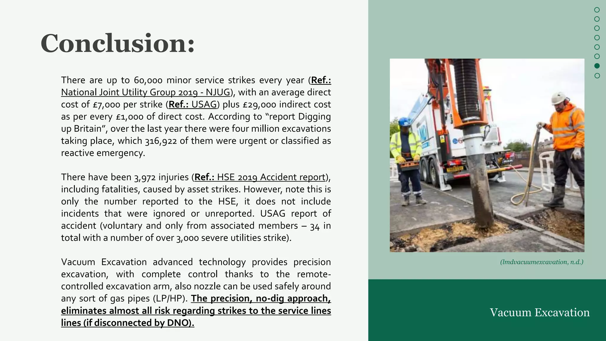 Vacuum Excavation brief overview of no-dig technology | PPTX