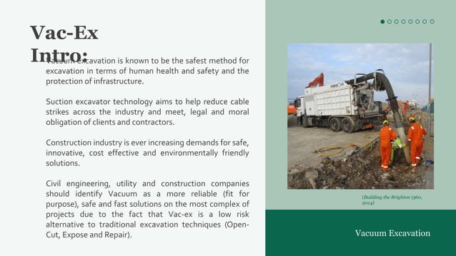 Vacuum Excavation brief overview of no-dig technology | PPTX | Civil ...