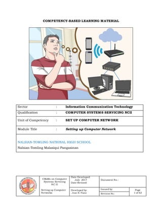 CBLM - Set Up Computer Network (CSS) | DOCX