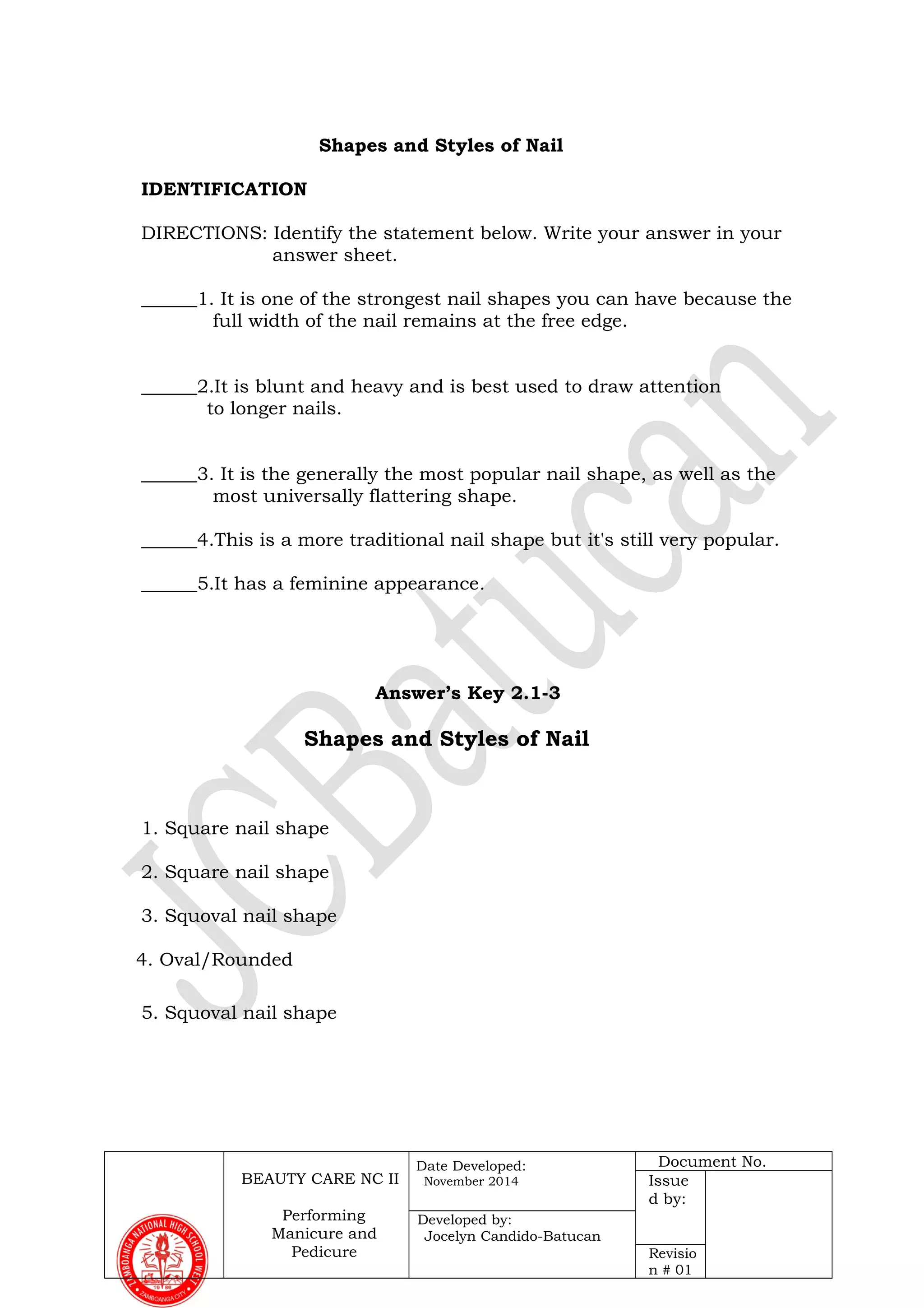 Cblm core 2 beauty care | DOC