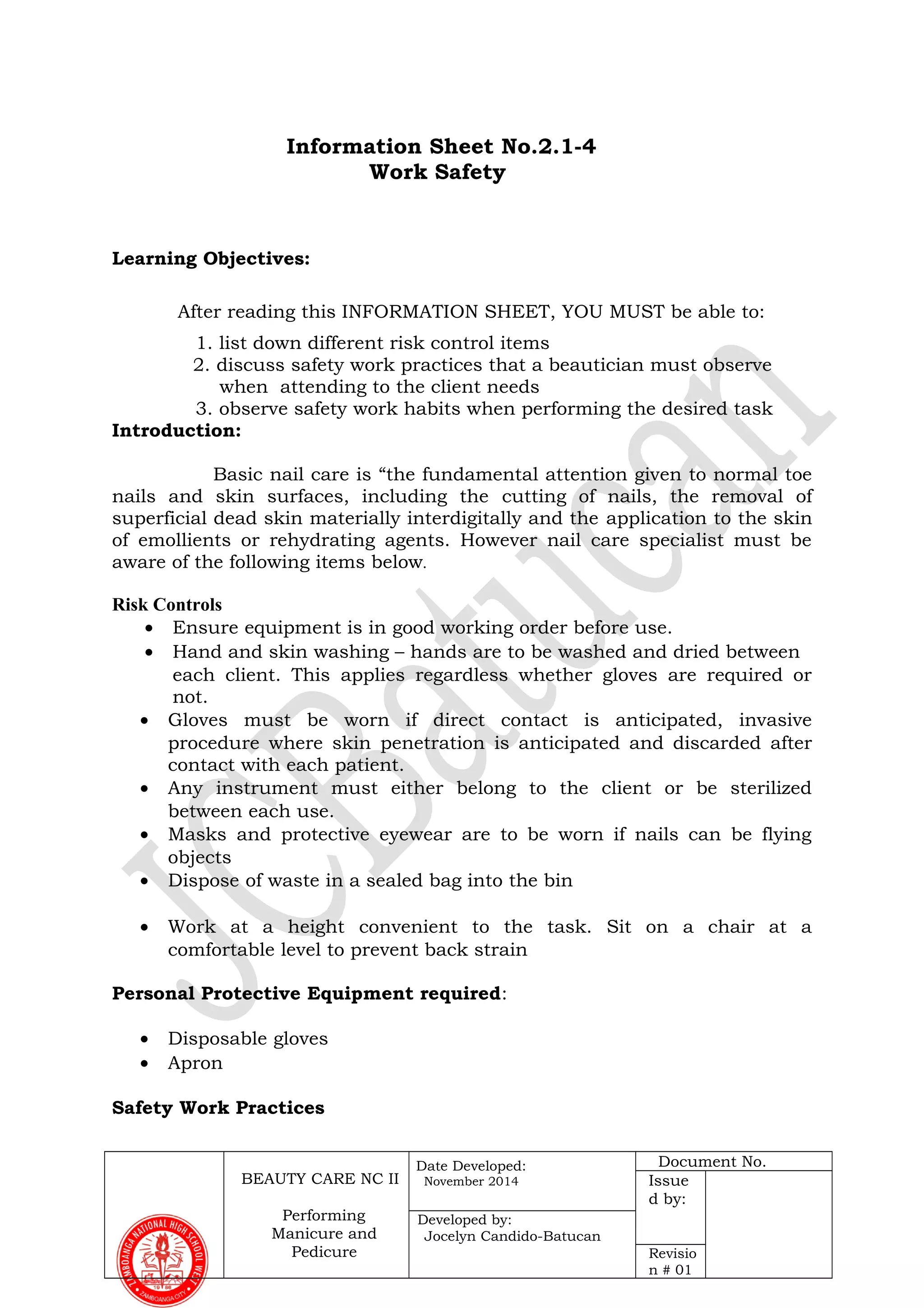 Cblm core 2 beauty care | DOC