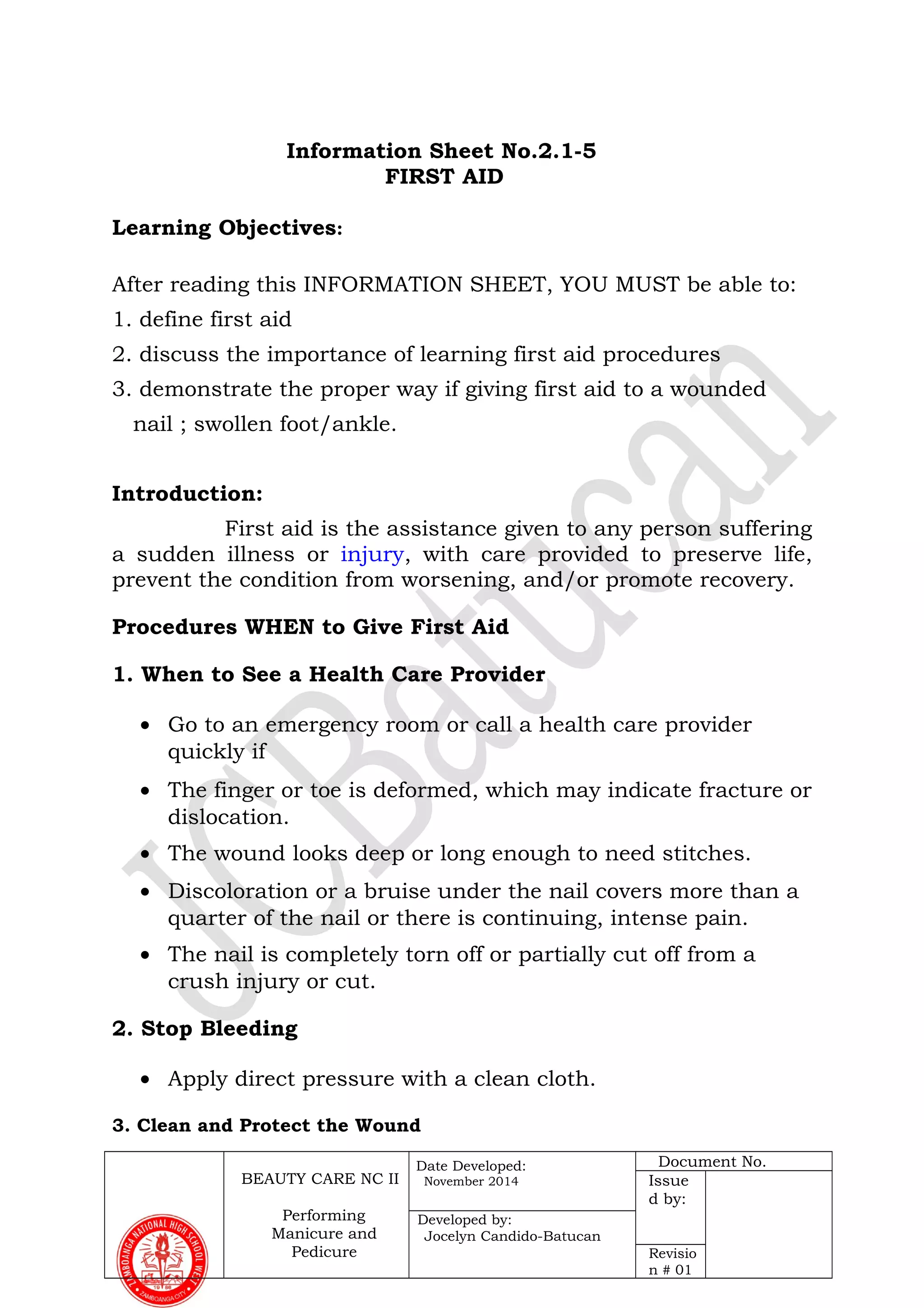 Cblm core 2 beauty care | DOC