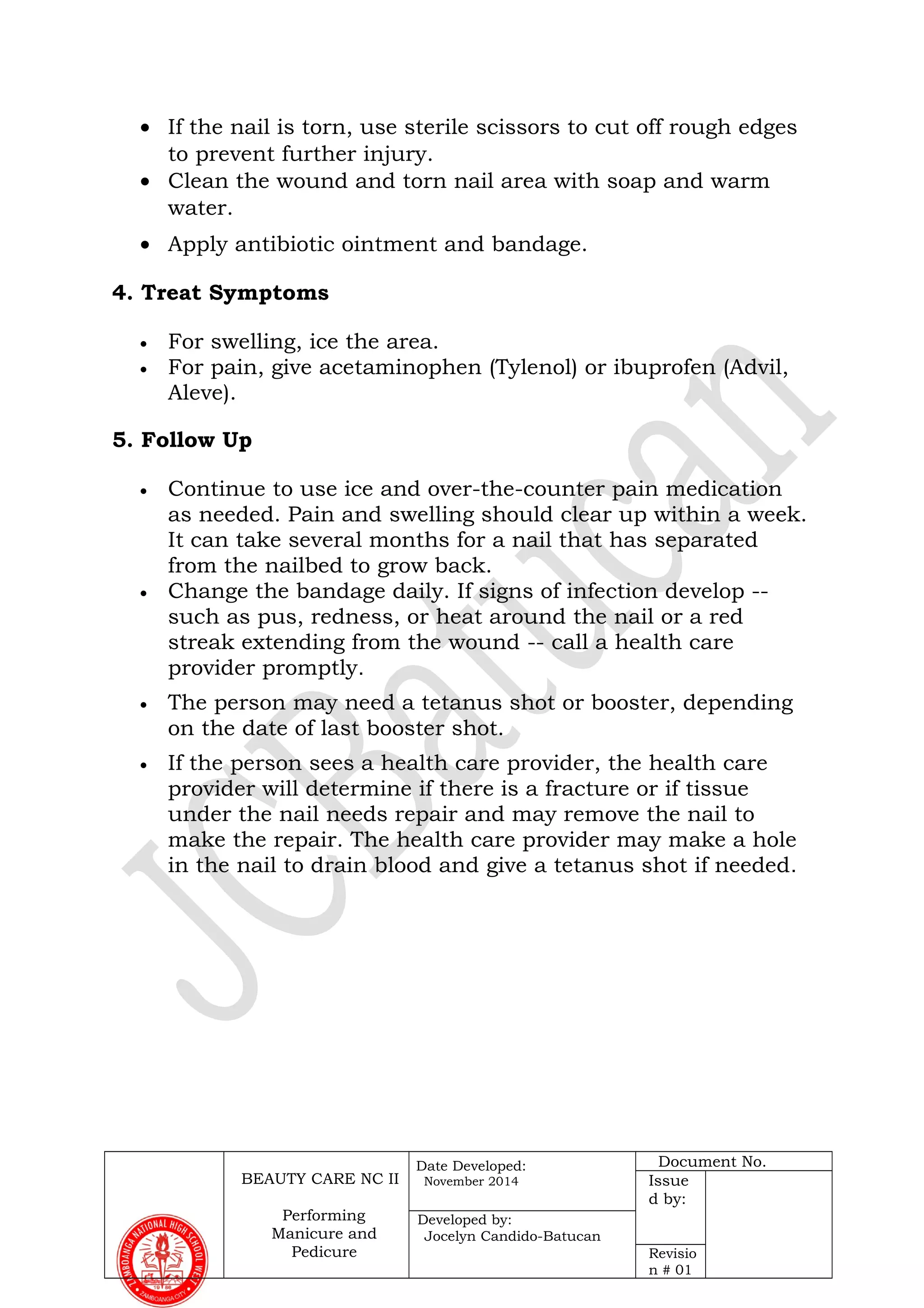 Cblm core 2 beauty care | DOC