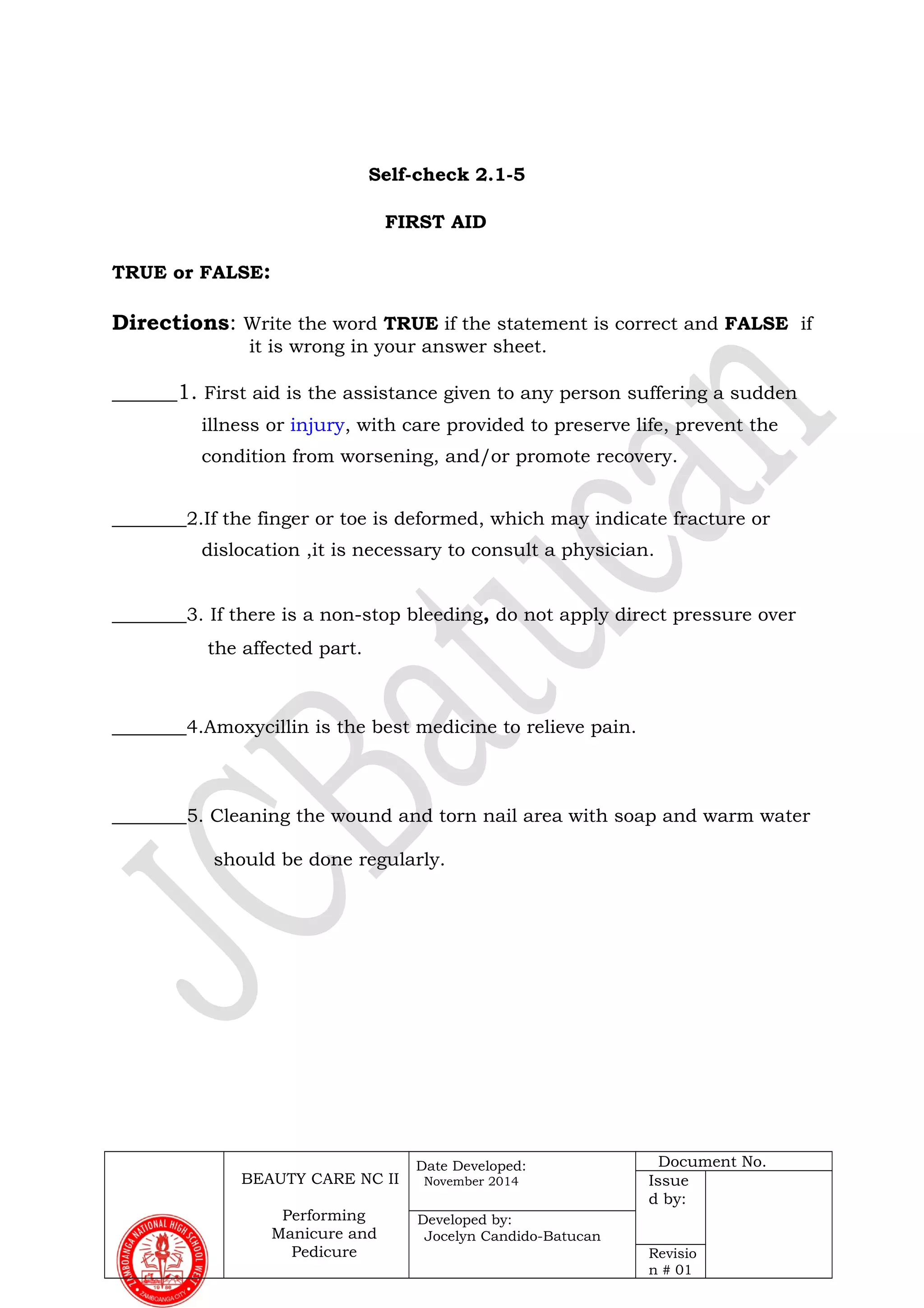 Cblm core 2 beauty care | DOC