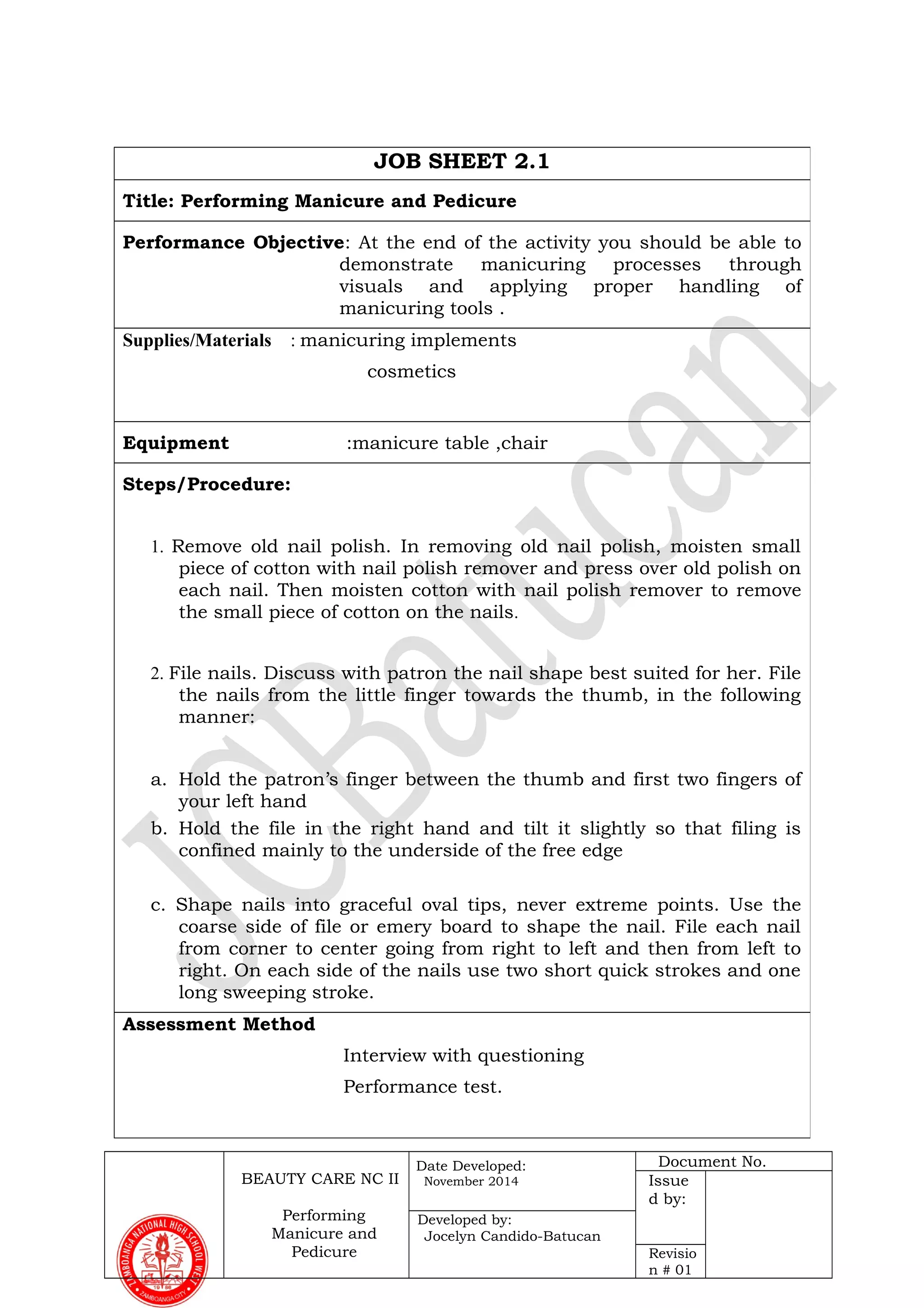 Cblm core 2 beauty care | DOC