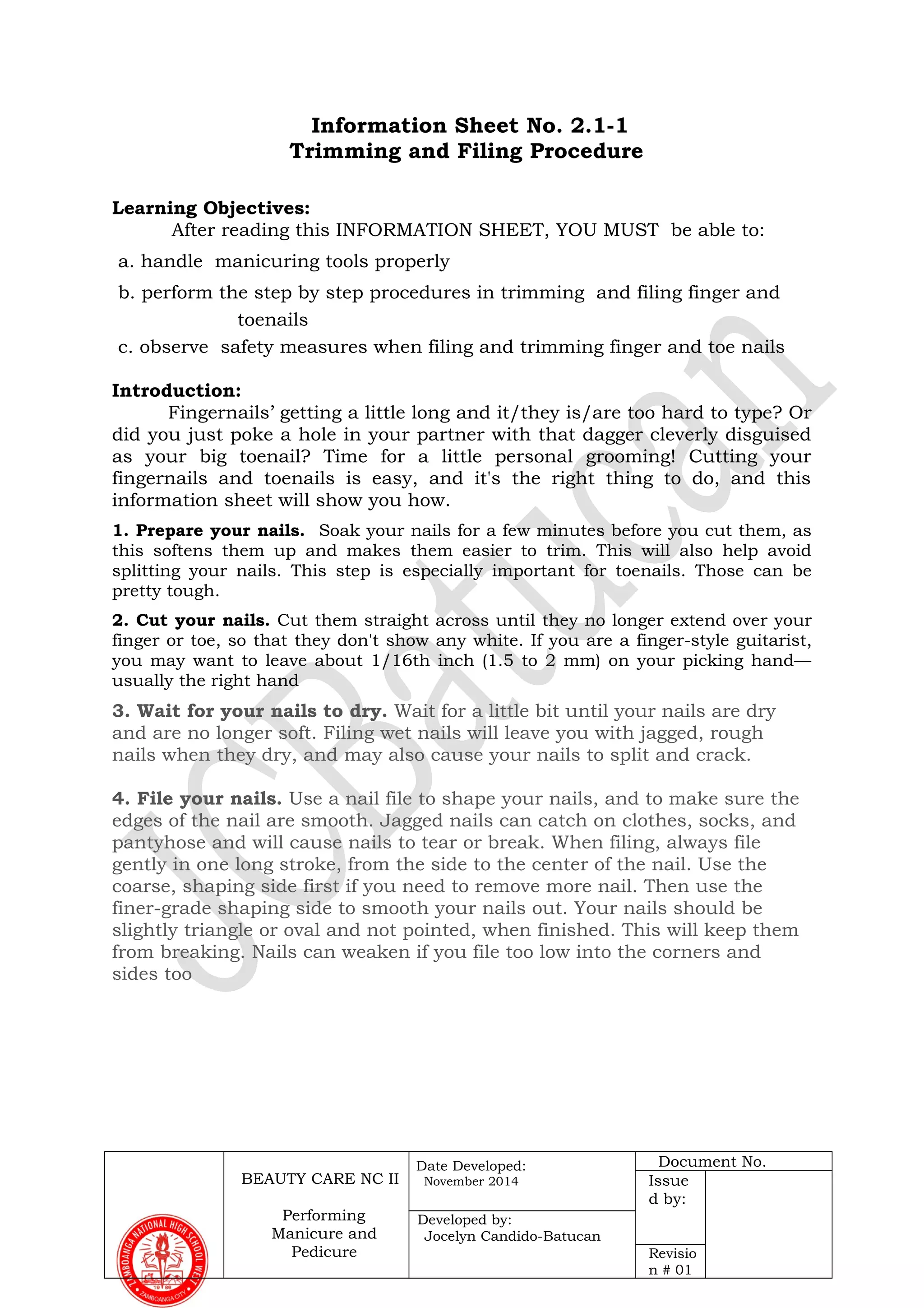 Cblm core 2 beauty care | DOC