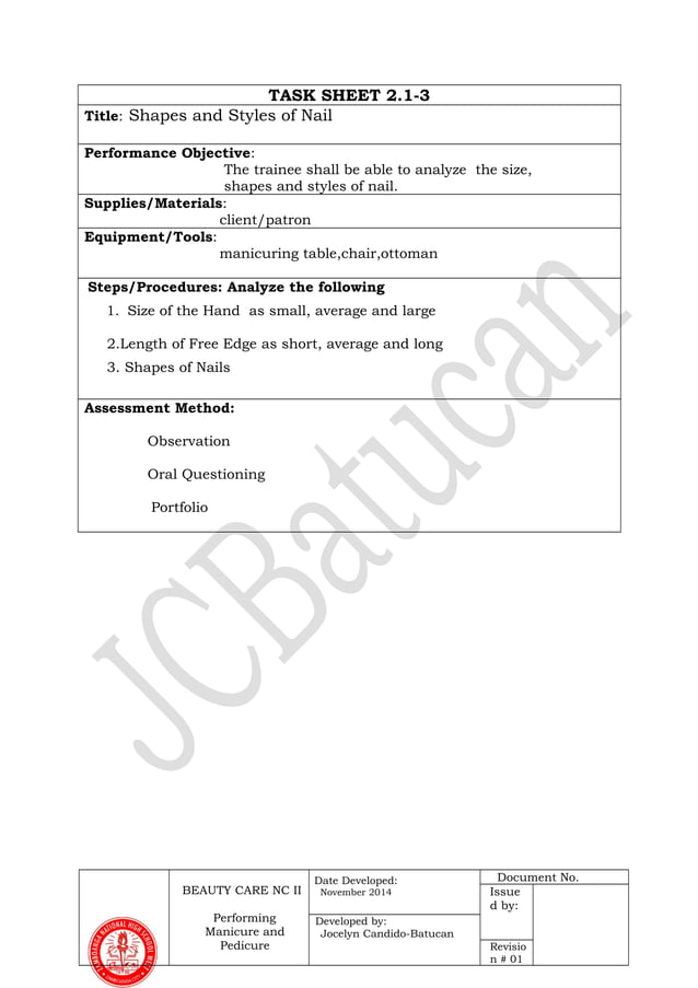 Cblm core 2 beauty care | DOC