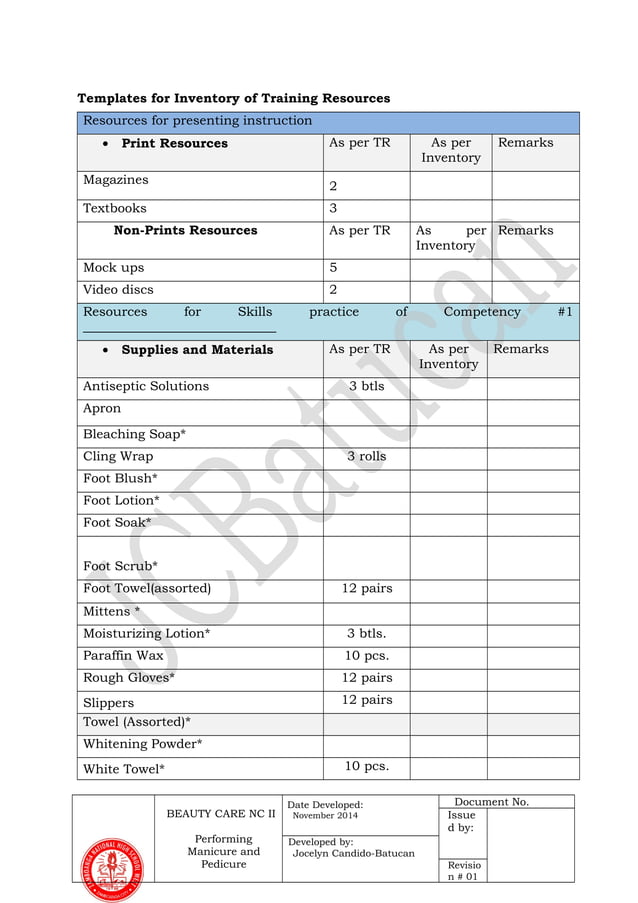 Cblm core 2 beauty care | DOC